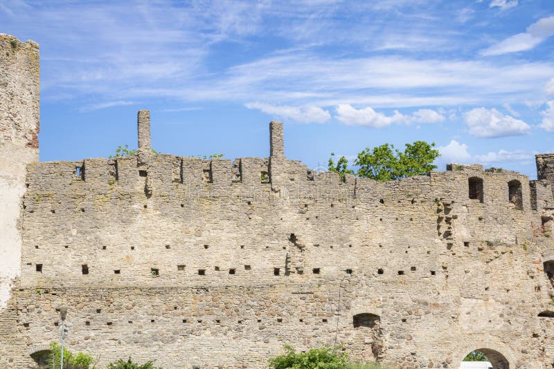 View of the Ruins of the Haapsalu Castle, Estonia Stock Image - Image ...