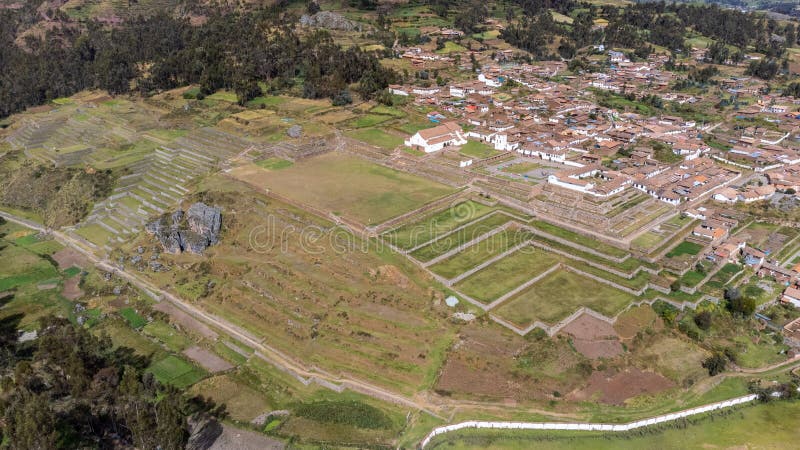View of the Ruins of the Inca Temple of Chinchero in Cusco Stock Image ...