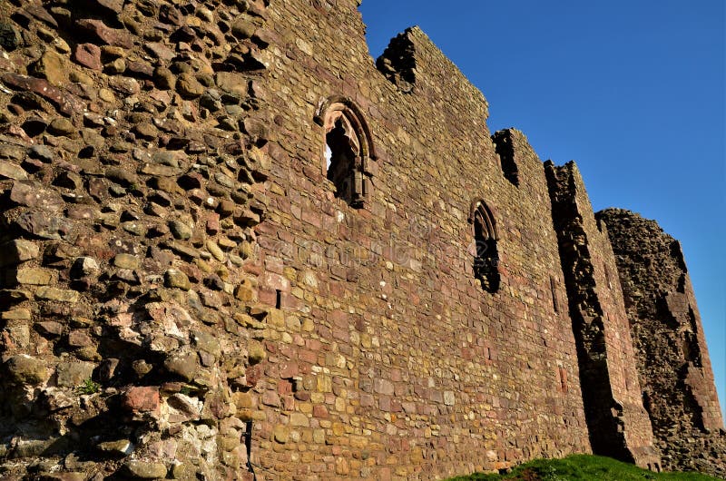 Landmarks of Cumbria - Brough Castle Ruins Stock Photo - Image of ...