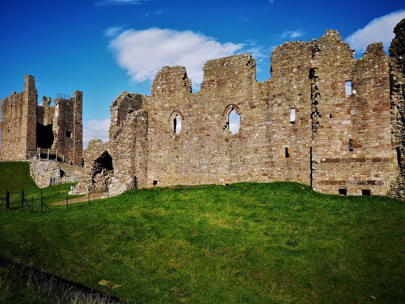 Landmarks of Cumbria - Brough Castle Ruins Stock Image - Image of ...