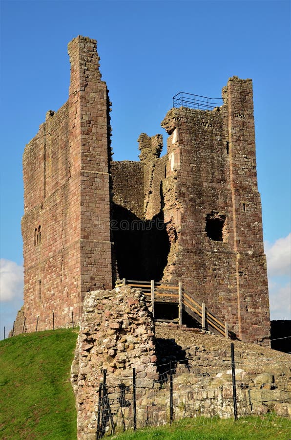 Landmarks of Cumbria - Brough Castle Ruins Stock Image - Image of relic ...