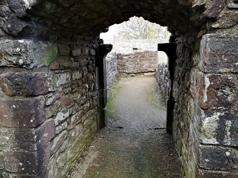 Landmarks of Cumbria - Brough Castle Ruins Stock Image - Image of ...