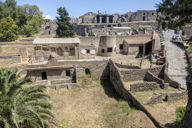 A View of the Ruins of Pompeii, Italy Stock Image - Image of landscape ... A View of the Ruins of Pompeii, Italy Stock Image - Image of landscape ...