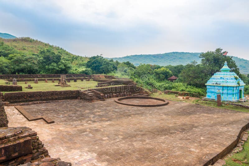 View at the Ruins of Udayagiri Buddhist Complex - Odsiha,India Stock ...