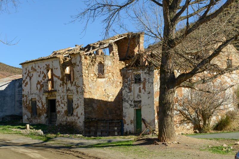 View at a Rural House on Andalucia, Spain Stock Image - Image of ...