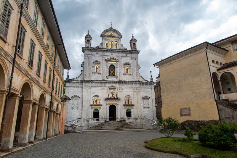 View of the Sacro Monte of Varallo Sesia Stock Image - Image of travel ...