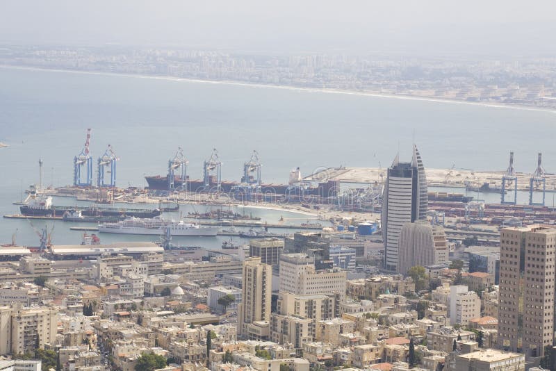 View Of Sail Tower And Downtown Haifa Picture. Image: 3806908