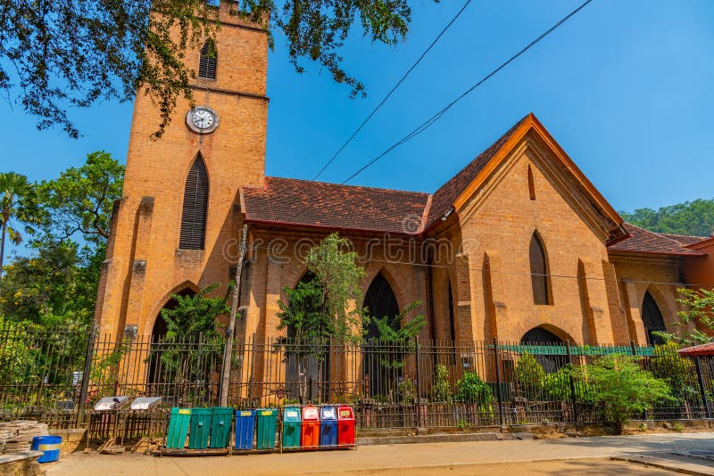 View of the Saint Paul Church in Kandy, Sri Lanka Stock Image - Image ...