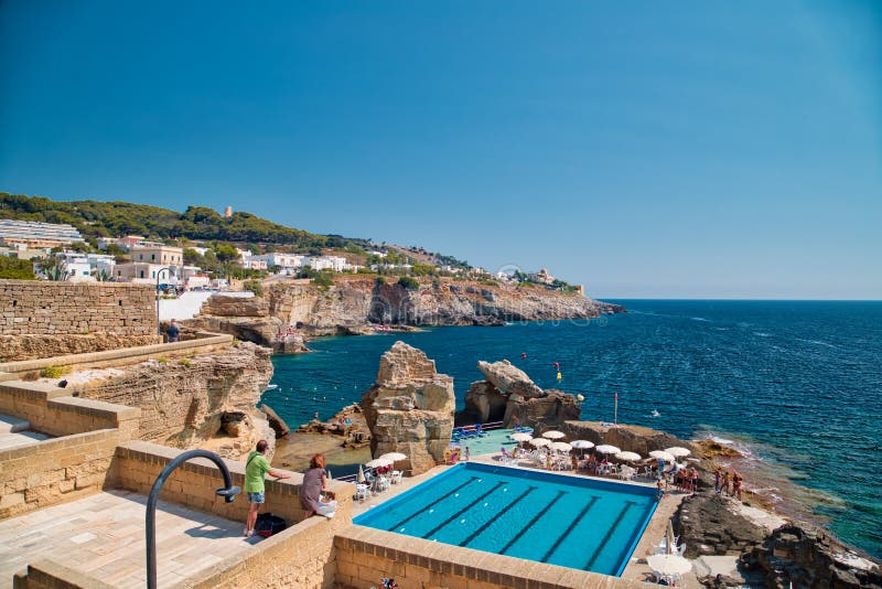 View of the Salento coast editorial photography. Image of summer ...