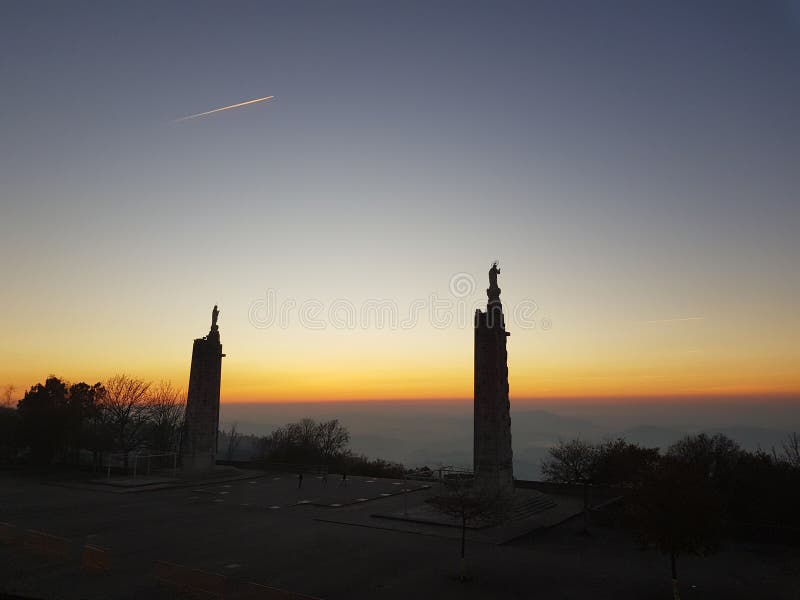 View in Sameiro Sanctuary - Braga, Portugal Stock Photo - Image of ...