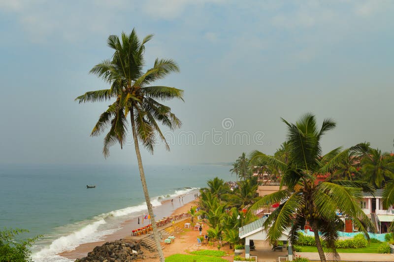 View of the Samudra Beach in Kovalam Editorial Stock Photo - Image of ...