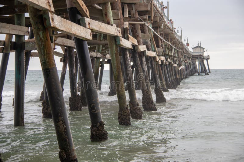 A View of the San Clemente Pier Stock Photo - Image of pier, coast ...