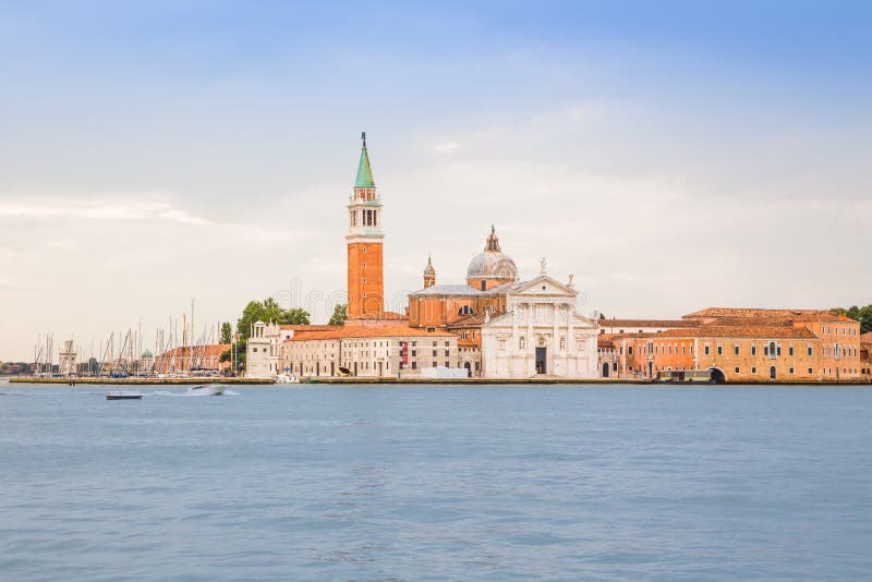 View of San Giorgio Island, Venice, Italy Stock Image - Image of ...