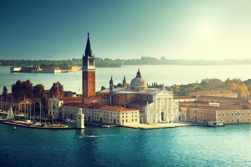 View of San Giorgio Island, Venice Stock Image - Image of mediterranean ...