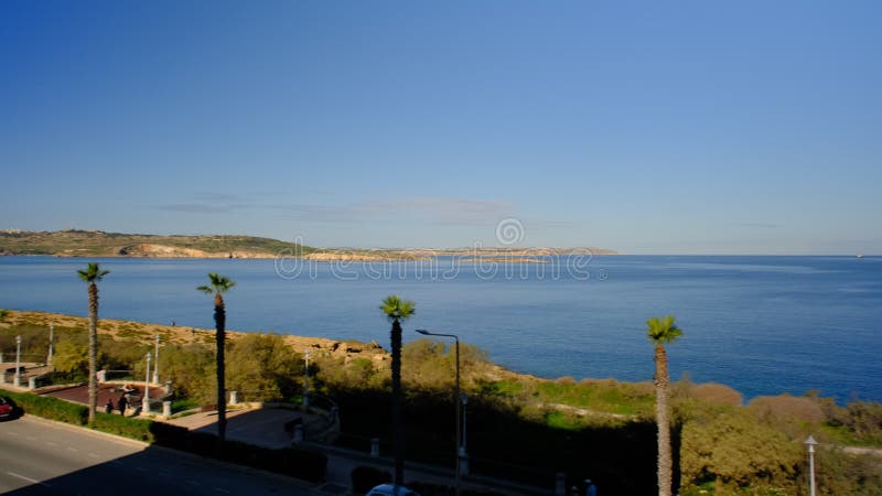 A View of San Pawl Bay in Malta Stock Footage - Video of travel, qawra ...