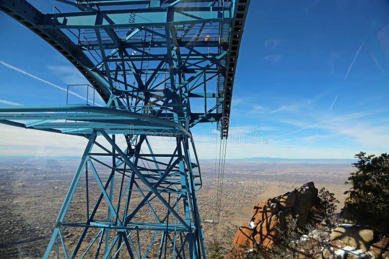 The cableway tower stock photo. Image of desert, nature - 337434832