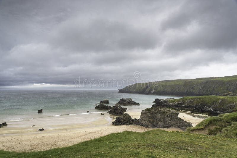 View of Sango Sands beach stock image. Image of area - 103148295