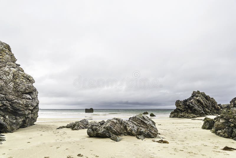 View of Sango Sands beach stock photo. Image of landscape - 103148580