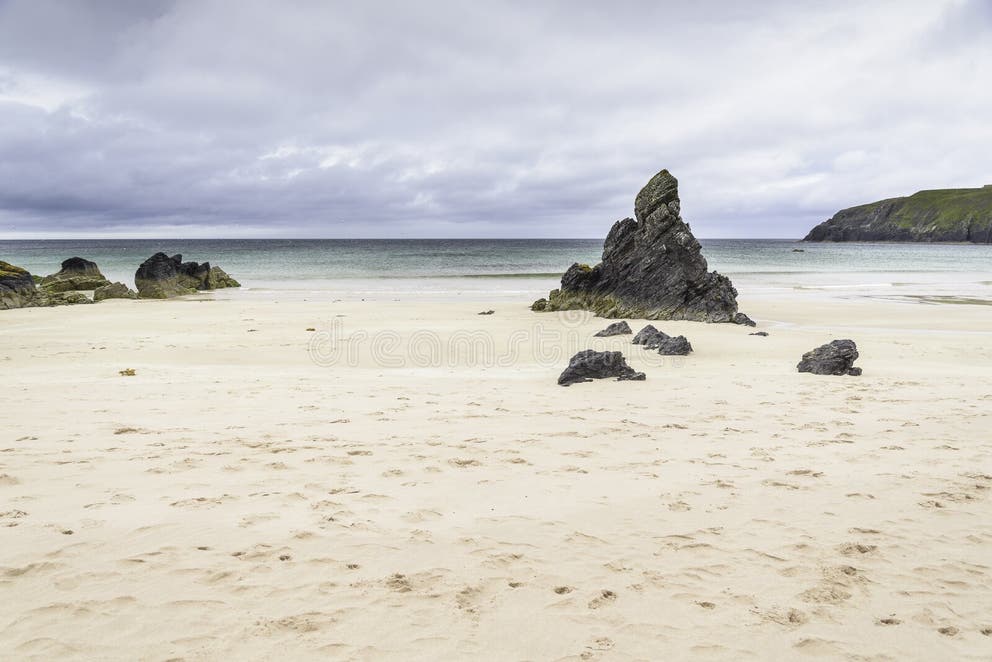 View of Sango Sands beach stock image. Image of highlands - 103148709