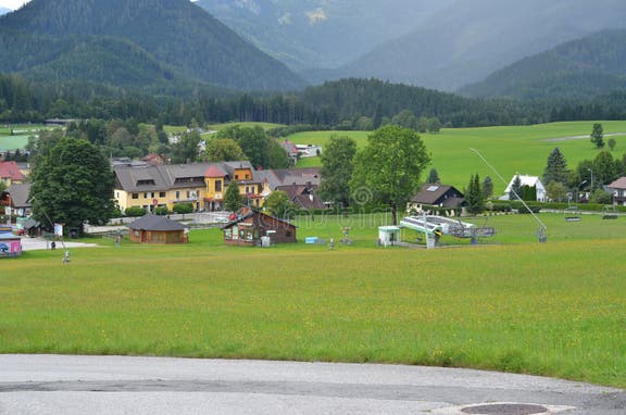 View on Sankt Sebastian stock image. Image of peak, landscape - 267176985