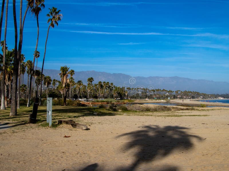 View of Santa Barbara Shore Stock Photo - Image of santa, beautiful ...