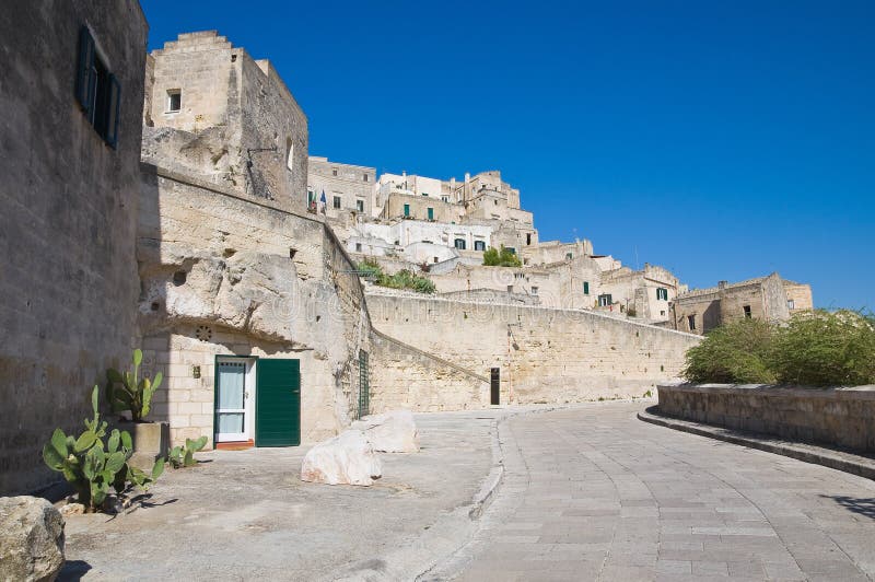 View of Sassi of Matera. Basilicata. Italy Stock Image - Image of ...
