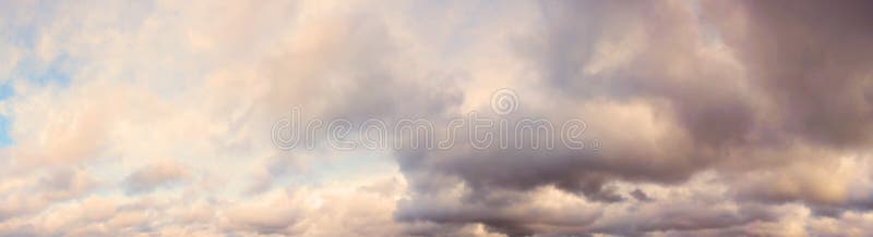 View of Saturated Clouds.Vintage Sky Panorama Stock Photo - Image of ...