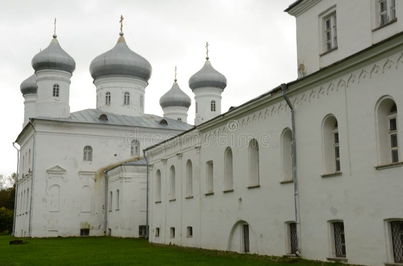 View of Saviour Cathedral - Yuriev Monastery, Novgorod Stock Photo ... View of Saviour Cathedral - Yuriev Monastery, Novgorod Stock Photo ...