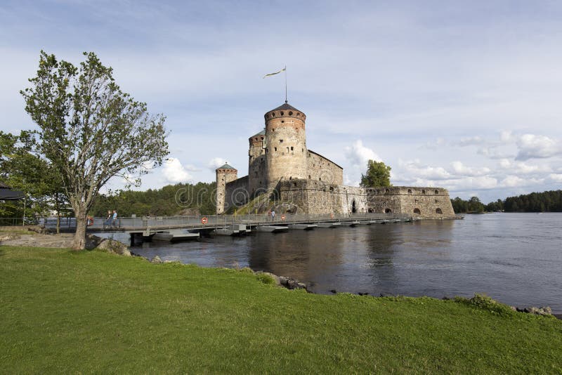 View of Savonlinna castle editorial stock image. Image of travel ...