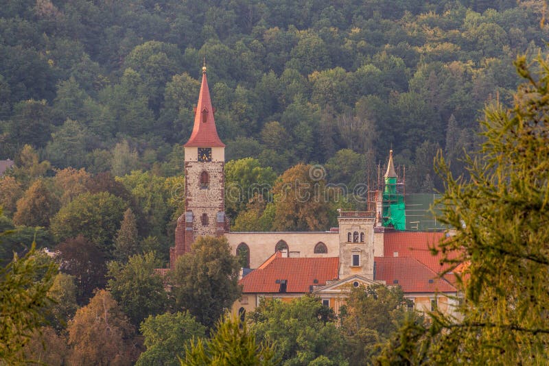 View of Sazava Monastery, Czech Republ Stock Photo - Image of saint ...