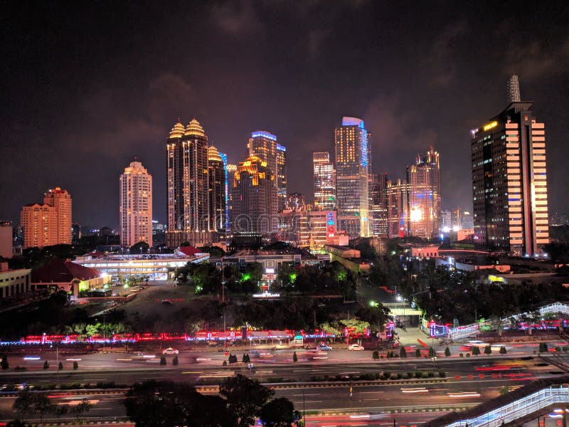 View of SCBD Jakarta stock image. Image of scbd, subroto - 222720873