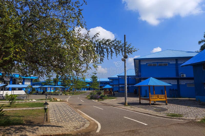 The School Garden is Decorated with Beautiful Trees and Ornamental ...