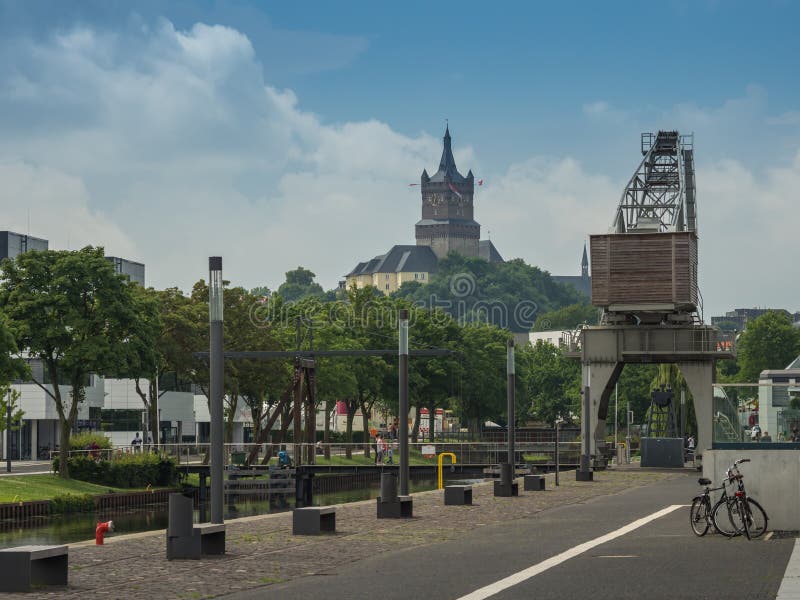 The Schwanenburg Castle In Cleves, Germany Stock Image - Image of town ...