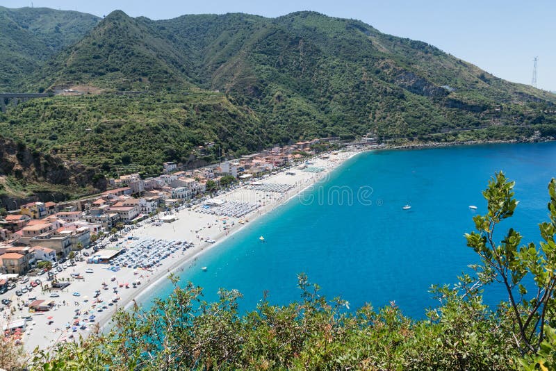 View on Scilla Beach in Calabria, Italy Stock Image - Image of italian ...