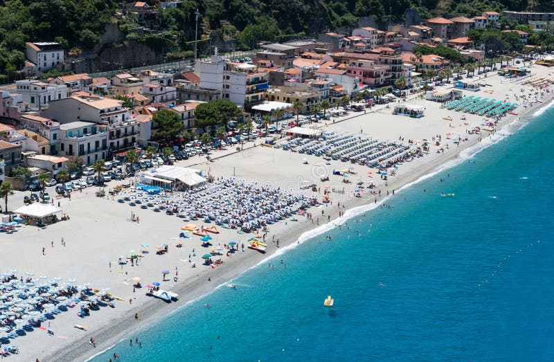 View on Scilla Beach in Calabria, Italy Editorial Stock Image - Image ...