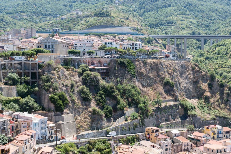 View on Scilla, Calabria, Italy. Stock Image - Image of castle ...