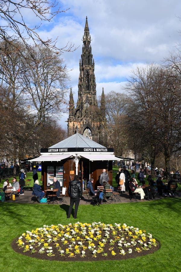 View at the Scott Monument at Edinburgh in Scotland Editorial Stock ...