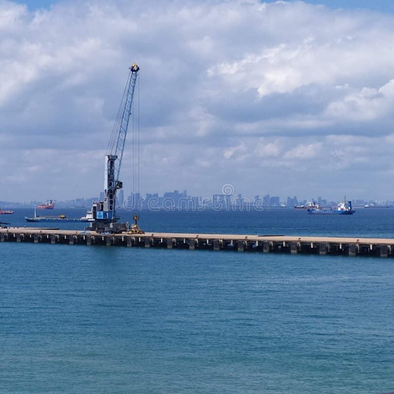 View of the Sea between Batam, Indonesia and Singapore Stock Photo ...