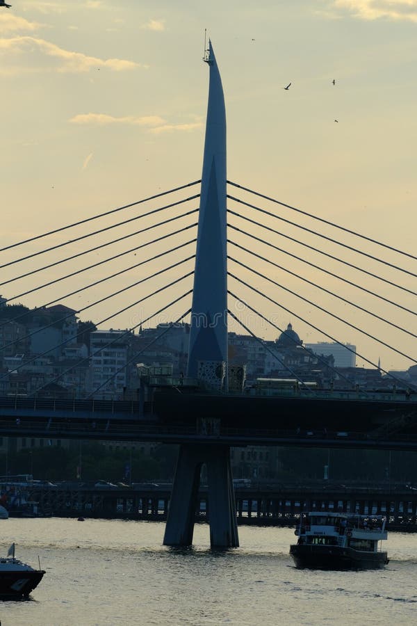 View on Halic, Istanbul editorial stock photo. Image of ship - 249356518