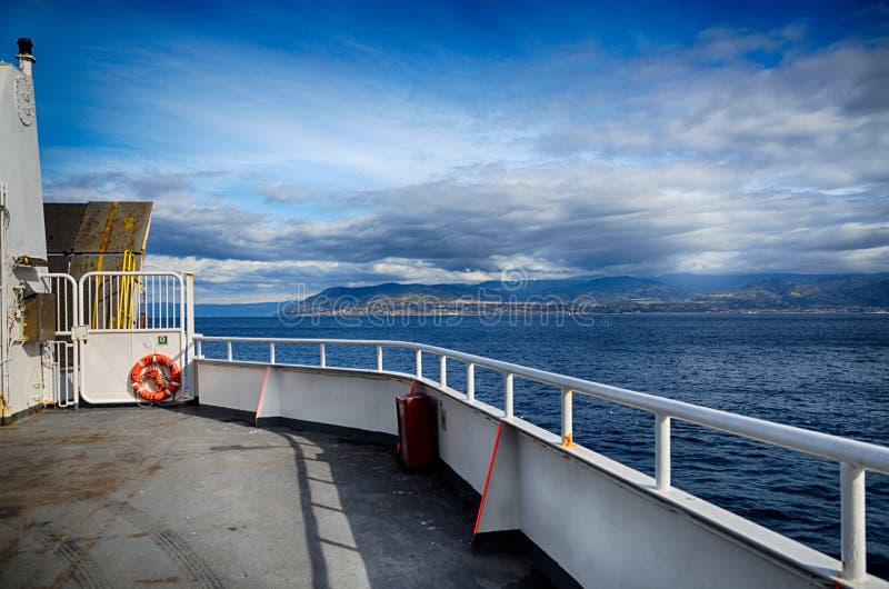 View of the Sea from the Bow of a Ferry Boat Editorial Stock Image ...