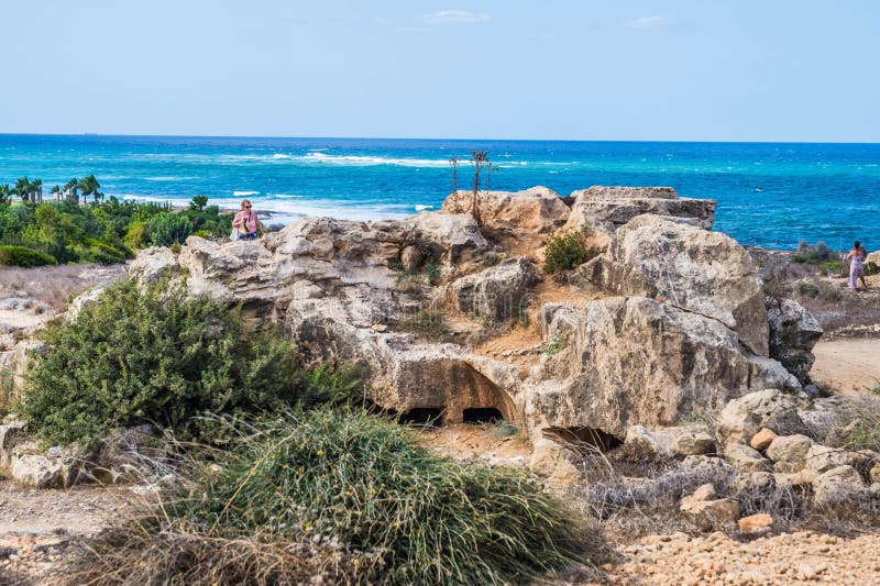 View on the Sea Cyprus 2017 Stock Photo - Image of lying, sunset: 205954350
