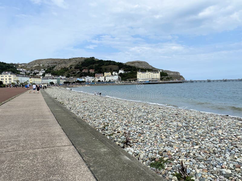 Llandudno Sea Front in North Wales, UK Stock Image - Image of tourist ...