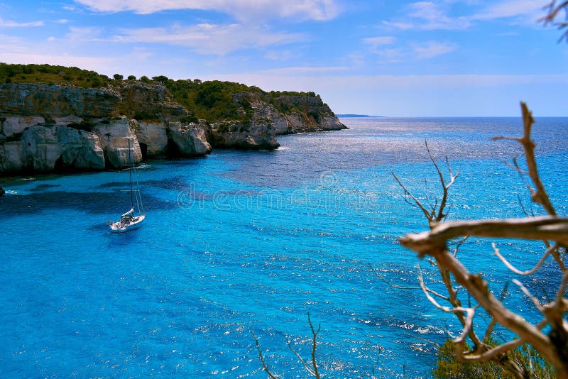 View of the sea in menorca stock photo. Image of ocean - 151062722