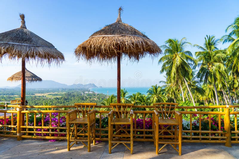 Enjoy the Sea View from the Mountain Stock Photo - Image of landscape ...