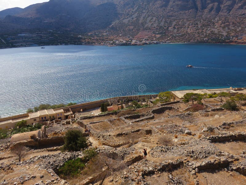 View of the sea strait stock photo. Image of site, summer - 159916204