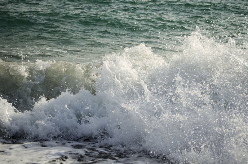 View of sea wave splash stock photo. Image of coast - 144110520