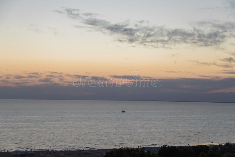 View of the Sea, Waves and Calm Wind. Stock Image - Image of nature ...