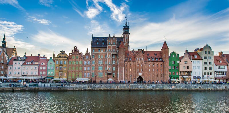The View of Seaside in Old Part of Gdansk,Poland. Editorial Photo ...