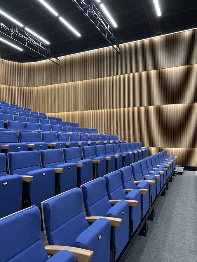 Top View Of A Conference Room. A White Rectangular Table And Eight ...