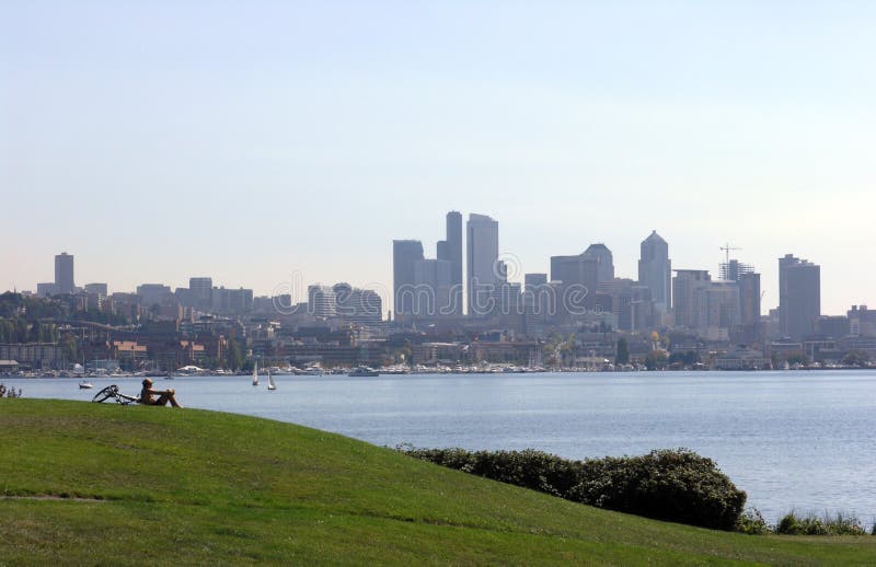 View of Seattle stock image. Image of impressive, downtown - 239037